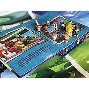 Paw Patrol My Busy Books - Storybook, 10 figurines, playmat