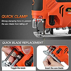 WORKPRO 13" Laminate Floor Cutter & ValueMax 6.5AMP Corded Electric Jigsaw