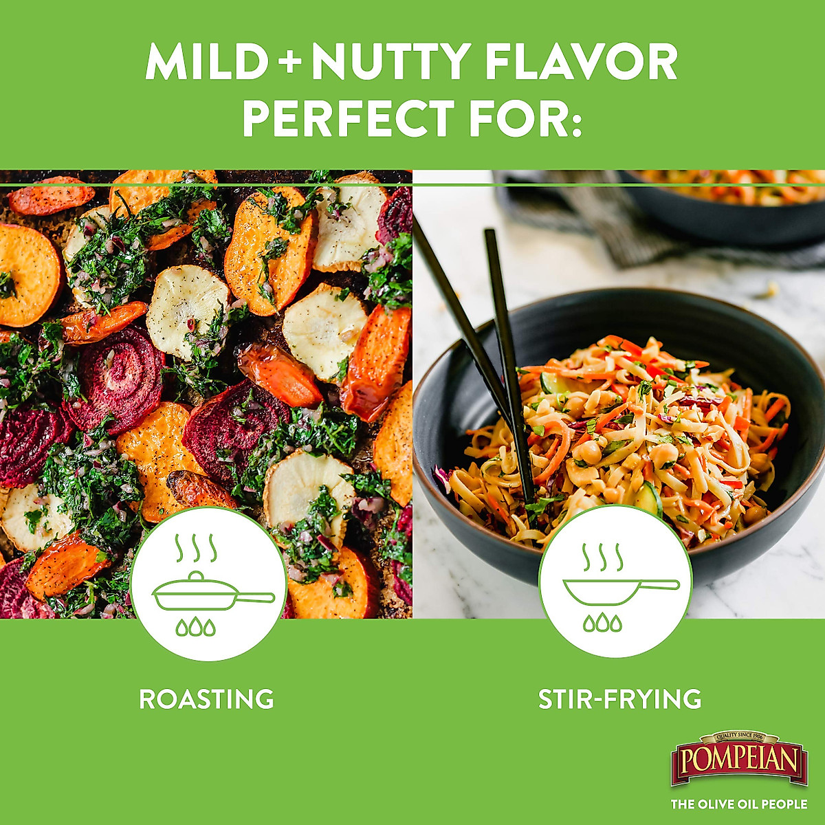 Pompeian 100% Avocado Oil Cooking Spray, Mildly Nutty Flavor, Perfect for High-Heat Cooking, Roasting and Stir-Frying, Naturally Gluten Free, Non-Allergenic, Non-GMO, No Propellant, 5 FL. OZ.