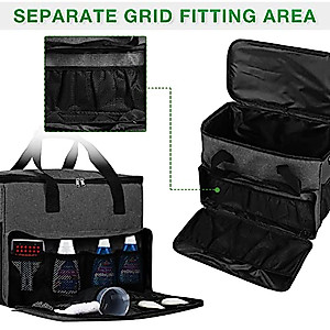 TXIYEAN Storage Bag Compatible with Bissell Carpet and Upholstery Cleaner 1400B/3353, Carrying Bag for Steam Cleaner, Steam Cleaner Organizer, Travel Carrying Case (Bag Only!)