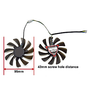 inRobert DIY GAA8S2U Graphic Card Cooler Fan for ZOTAC GeForce GTX 1080 Ti AMP Edition GPU ZT-P10810D-10P