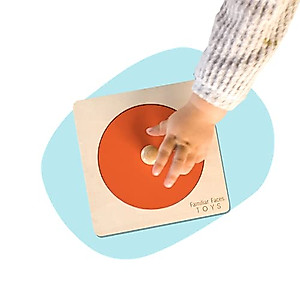 Familiar Faces Toys Montessori Mirror Peekaboo Knob Puzzle