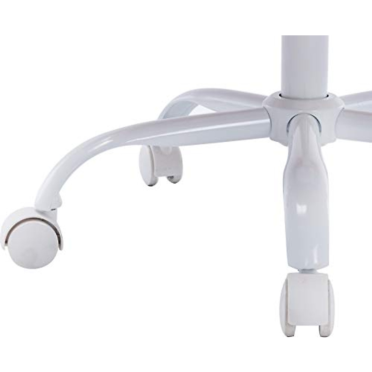 Hi&Yeah Cute Unicorn Faux Fur Desk Chair with Roller Wheel, Comfy Fluffy Adjustable Height Home Office Chair for Teens Adults Study Room Bedroom, White