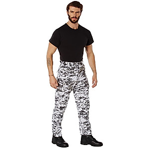 Rothco Digital Camo Tactical BDU Pants (US, Alpha, Large, Regular, Regular, City Digital Camo)