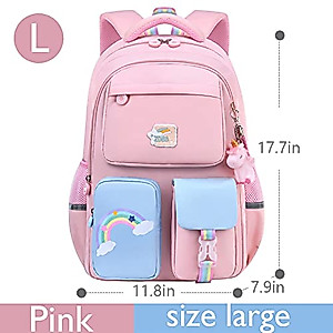 Girls Pink Unicorn Backpacks For School Kids Primary Rainbow Cute Backpack Multifunctional Bookbag