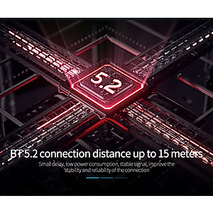 DARK WOLF True Wireless Earbuds Bluetooth 5.2 Wireless Earbuds,Touch Control with Wireless Charging Deep Bass Loud Sound Comfortable BL-F69 0