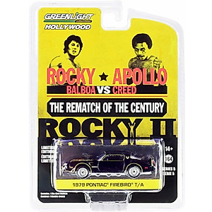 1979 Pontiac Firebird Trans Am T/A , Rocky II - Greenlight 44650C/48 - 1/64 Scale Diecast Model Toy Car