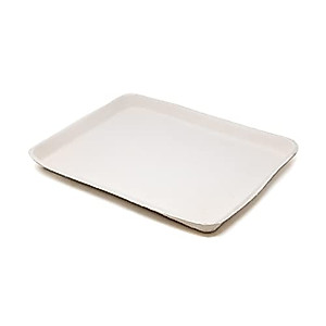 Pactiv 9x12 Inch Disposable Food Tray Made with a Fiber Blend Designed for Schools or Snack Bars | 250 Trays per Case, Beige