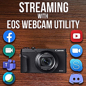 Canon PowerShot G5 X Mark II Digital Camera w/ 1 Inch Sensor, Wi-Fi & NFC Enabled, Black (3070C001)