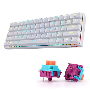 Redragon K530 PRO 60% Gaming Keyboard & A113 Hot-swap Mod Switches (24pcs) Bundle