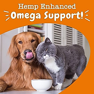Zesty Paws Salmon Omega Oil Hemp for Dogs and Cats with Wild Alaskan Salmon Oil Omega 3 and 6 Fatty Acids with EPA DHA for Pets Supports Normal Skin Moisture and Immune System Function 32oz