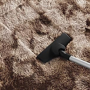 Vocrite 8x10 Rug for Living Room, Extra Large Fluffy Bedroom Rug, Tie-Dyed Brown Shag Furry Area Rugs for Kids Room Nursery Playroom Classroom, Shaggy Plush Carpet for Modern Home Room Decor