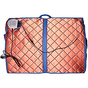 Durherm Infrared Sauna, Low EMF Negative Ion Portable Indoor Sauna with Chair and Heated Footpad, Copper, Large