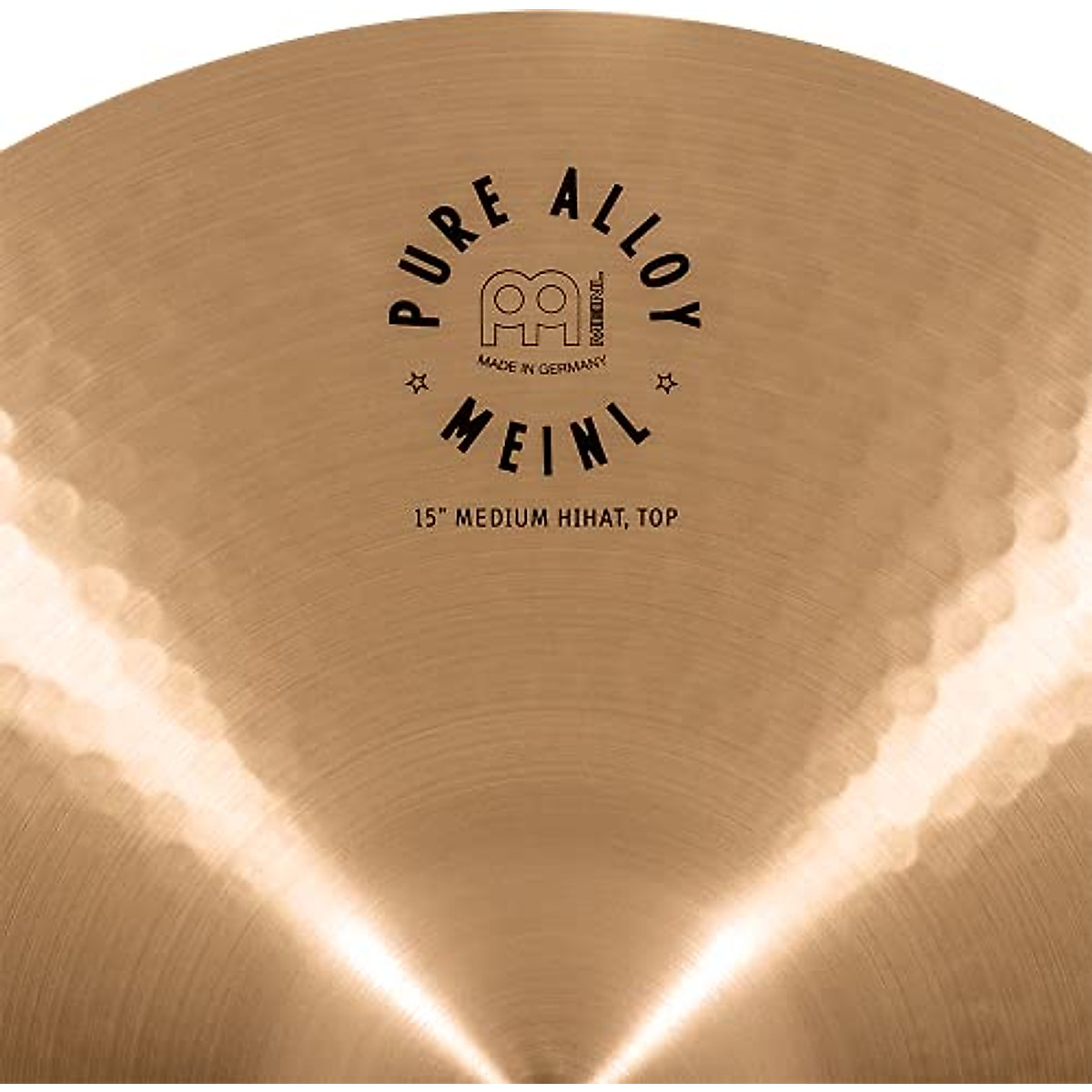 Meinl 15" Medium HiHat (Hi Hat) Cymbal Pair - Pure Alloy Traditional - Made in Germany, 2-YEAR WARRANTY (PA15MH)