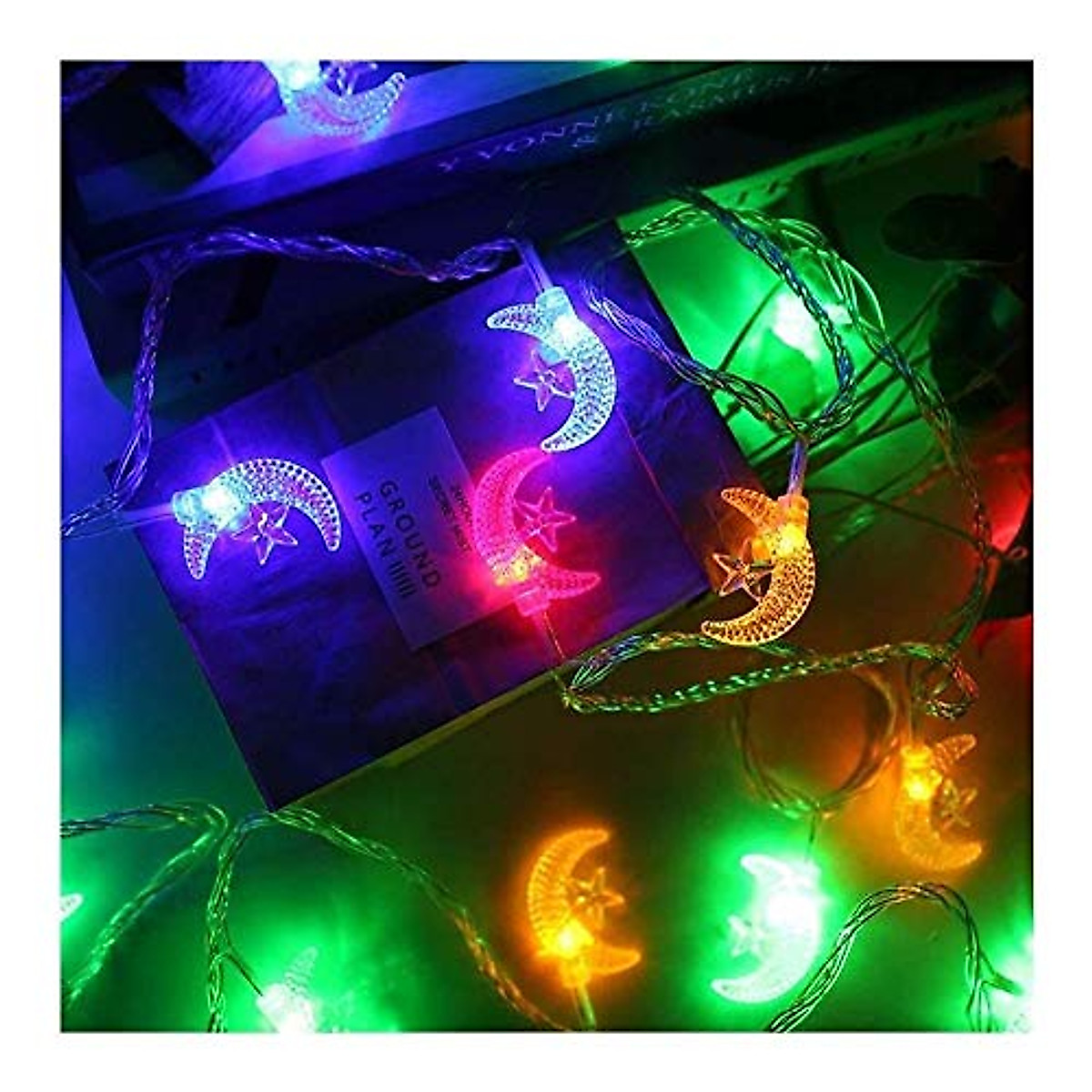LIUPENGWEI Moonlight String Lights, 20M, 200 LED Fairy Lights Decorative Lights for Wedding Party Outdoor Indoor Home Garden Bedroom Ramadan Mother's Day Christmas Garden Ghost Light