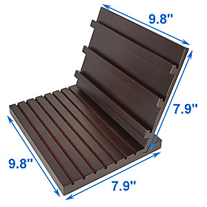 Strugglejewelry Challenge Coin Display Stand Military Coin Holder Wooden Rack Holds 60-65 Coins