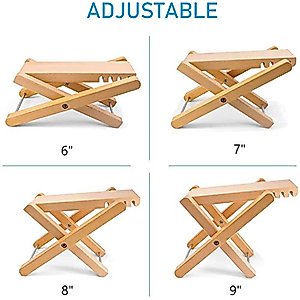 Folding Squatting Stool (1 Pair), Multi-Function Foldable 7-9" Height Squatting Toilet Step Poop Stool,Multi-Function Toilet Stool Portable Step for Adult Home Bathroom