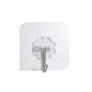 NevStp 1-10PCS Transparent Stainless Steel Strong Self Adhesive Hooks Key Storage Hanger for Kitchen Bathroom Door Wall Multi-Function,Transparent,1PCS