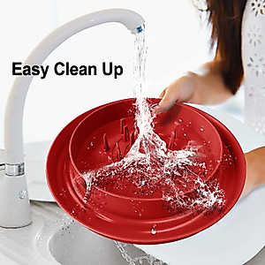 GUEZASE Chicken Shredder Tool, Meat shredder, Suitable for Pulled Chicken, Meat Shredder Tool with Non-Skid Base, Dishwasher Safe BPA free Chicken shredder pro 10.5" (Red)