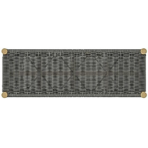 SIMPLIHOME Dahlia SOLID ACACIA WOOD 46 Inch Contemporary Outdoor and Indoor Bench in Grey, For the Garden