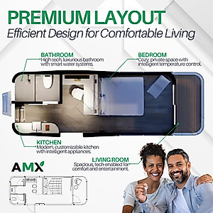 AMX Luxury Tiny Space Capsule Bedroom Container Mobile Home Prefab