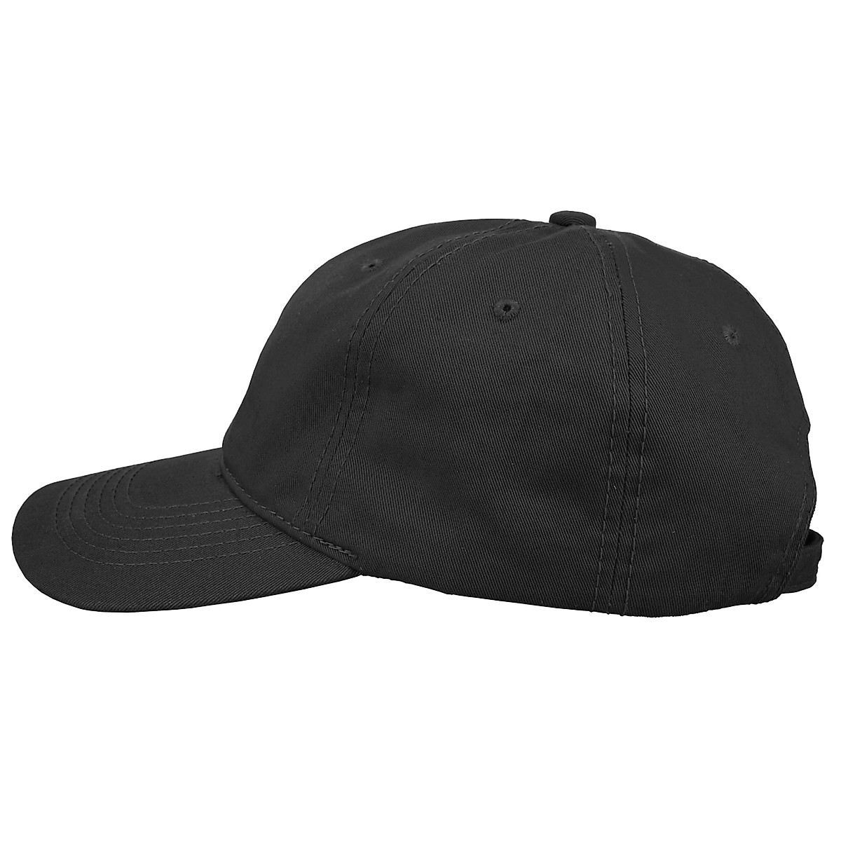 Gelante 6 Pack Cotton Twill Washed Unstructure Baseball Cap - Adjustable Blank Hat for Men Women - Wholesale Bulk Lot (2800 Black)