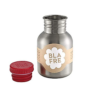 Blafre - Stainless Recycled Steel Drinking Bottle 300ml, Red - Classic design and a super way to avoid throwaway plastic, 4573