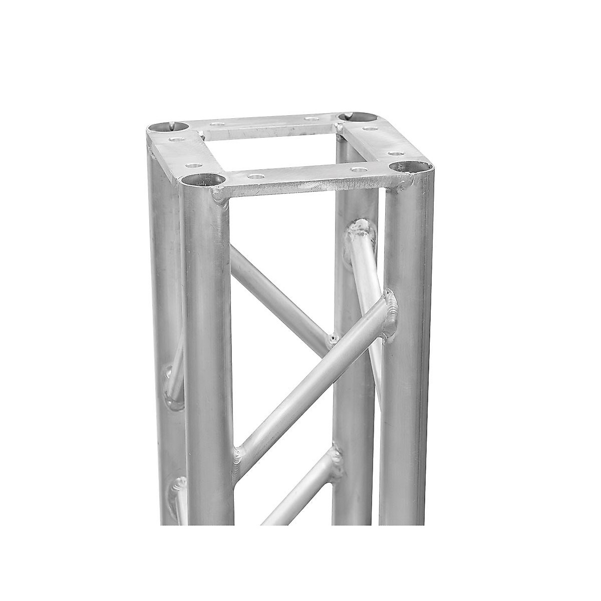 Monoprice 8in x 8in Lite Duty Box Truss - 2 Meter (6.56 Feet) With Hardware, 500 Pounds Max Load Capacity - Stage Right Series