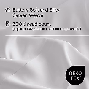 DOZ by SIJO 100% Organic Bamboo Duvet Cover Set, 1 Duvet Cover and 2 Pillowcases, Buttery Soft, Cooling, Eco Friendly, Silky Breathable, Oeko-TEX, High GSM Durable (Snow, King/Cal King)