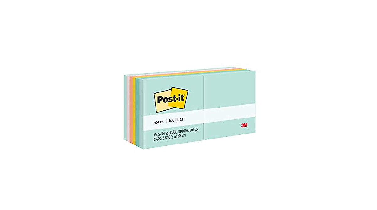 Post-it Notes 3x3, 12 Pads | Beachside Cafe Sticky Notes