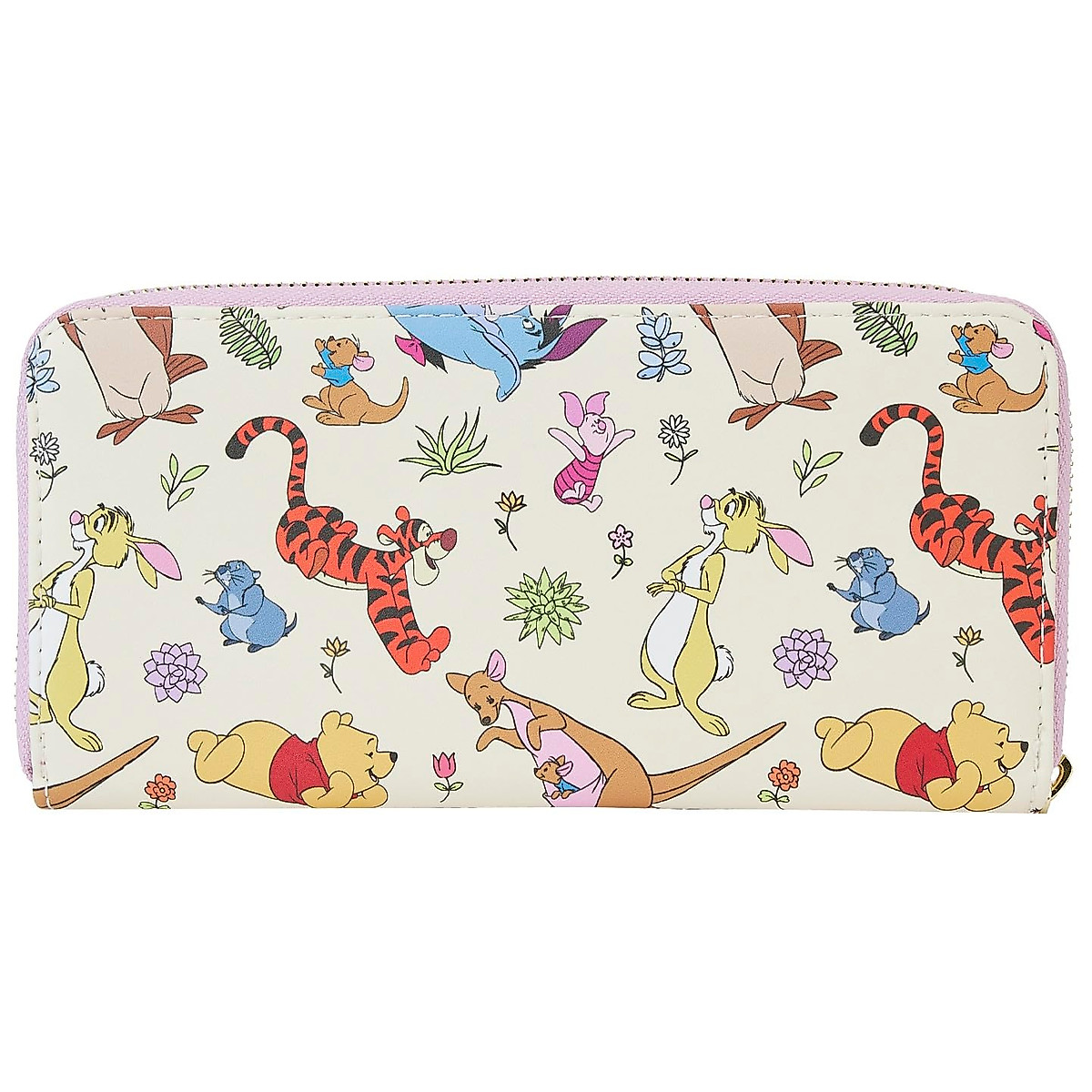 Loungefly Disney Wallet Winnie the Pooh Eeyore Friends Zip Clutch Faux-Leather