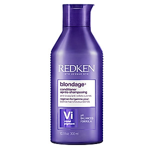 Redken Blondage Color Depositing Purple Conditioner | For Blonde Hair | Neutralizes Brass & Moisturizes Hair | With Pure Violet Pigments | Tones Hair for Cool and Ash Blonde Colors