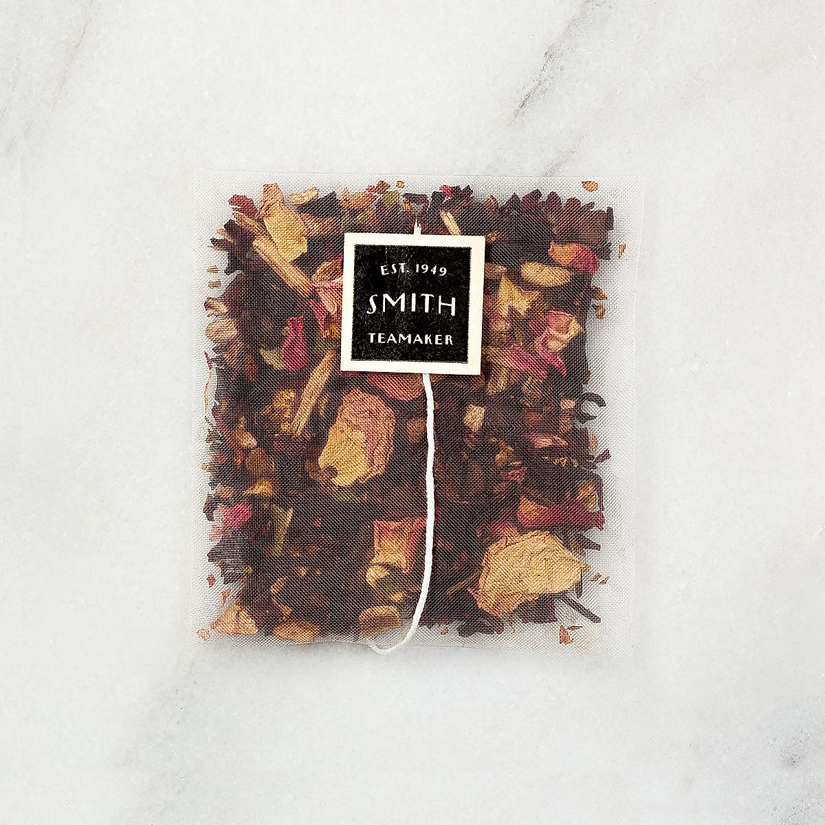 Smith Teamaker | Big Hibiscus No. 24 - Hibiscus, Ginger, Rose Petals & Elderflowers | Sugar-Free, Non-GMO, Plant Based Caffeine-Free Hibiscus Blend (15 Sachets, 1.27oz each)