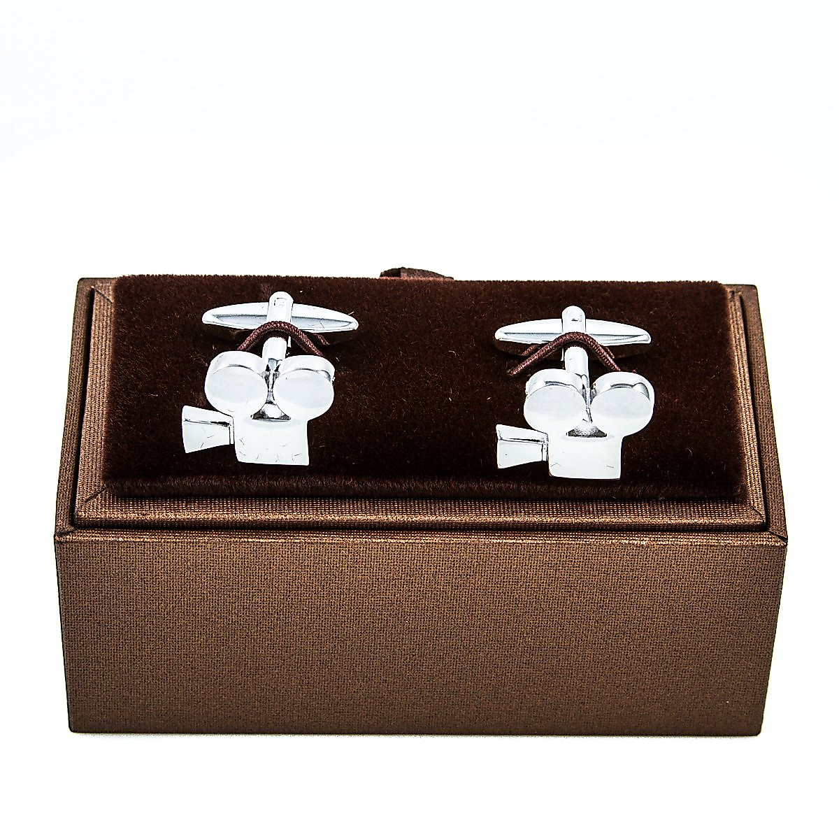 MRCUFF Hollywood Movie Camera Pair Cufflinks in a Presentation Gift Box & Polishing Cloth