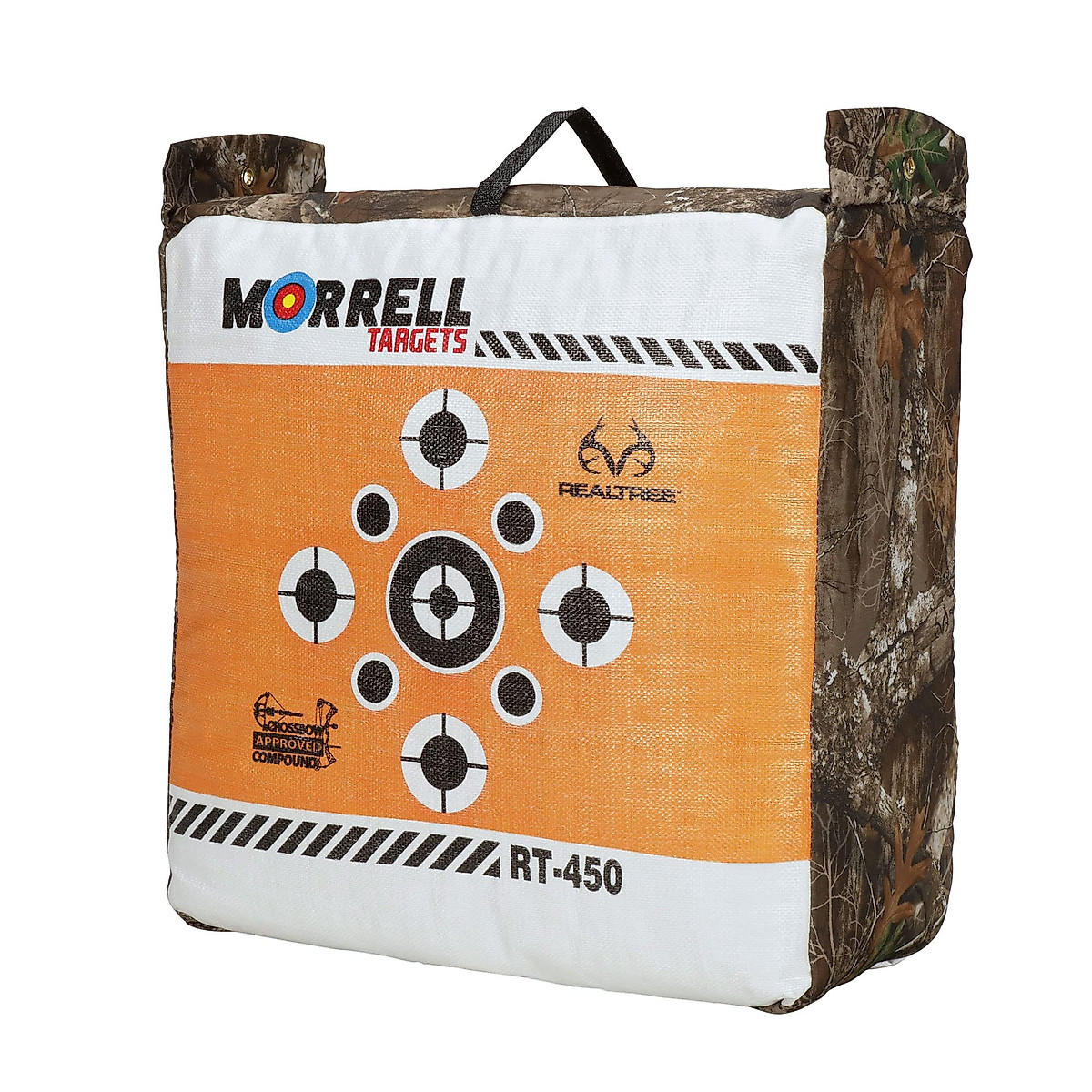 Morrell Targets RT-450 Archery Bag Target with E-Z Carrying Handle and Edge Camouflage for Crossbow, Compound, and Traditional Bow Practice