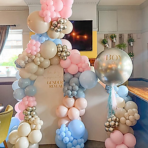 Gender Reveal Balloon Arch Pink And Blue Garland Kit For Boy Or Girl Pastel Party Decoration Baby Birthday
