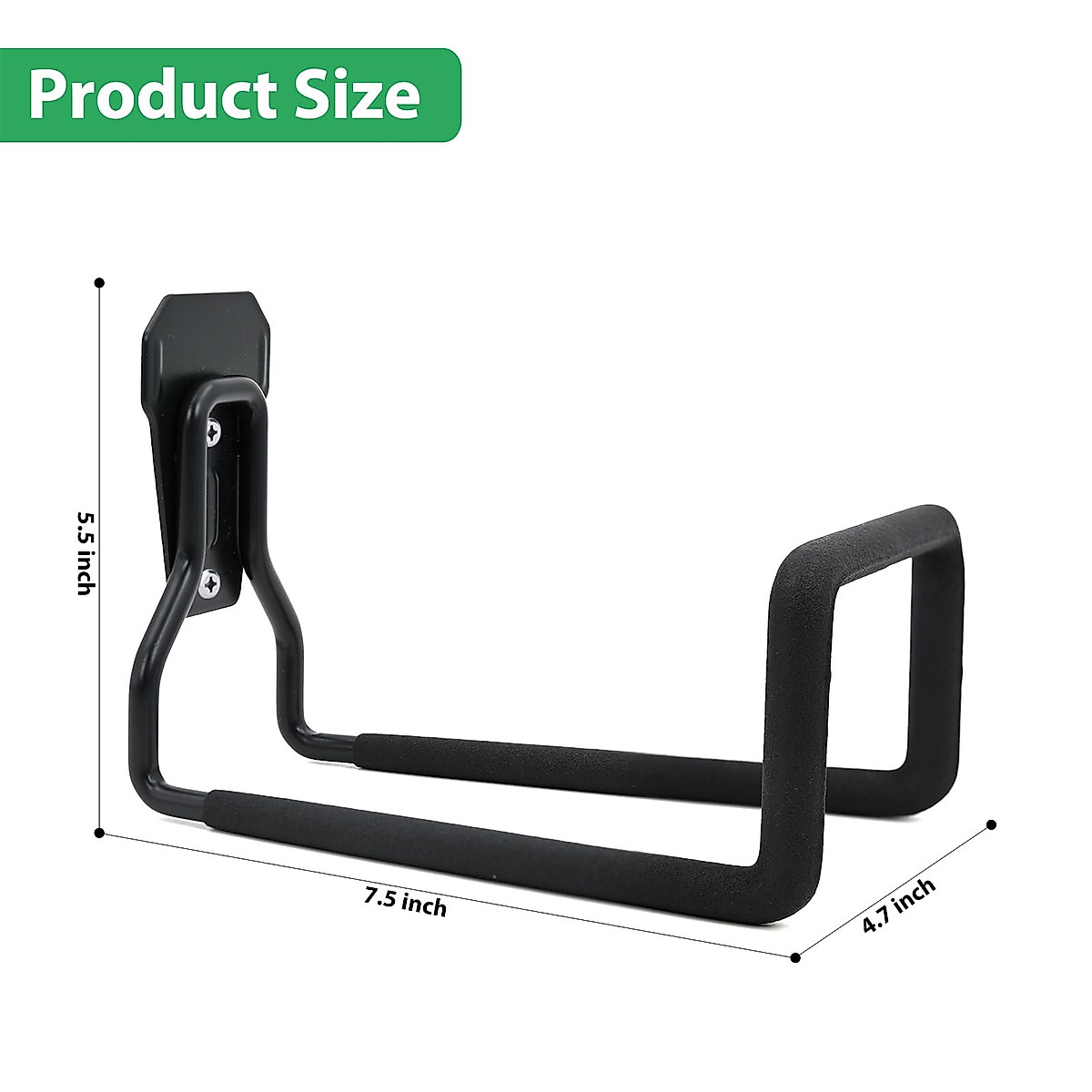 Garden Hose Holder - Hose Hanger Wall Mount, Heavy Duty Water Hose Holder for Outdoor/Indoor Use in Yard, Metal Durable Hose Hooks, Ideal for Water Hose Storage