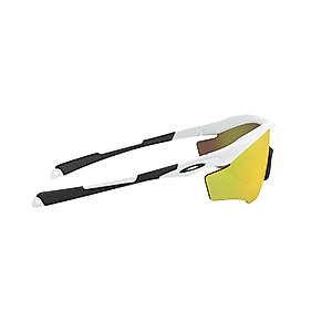 Oakley OO9343 M2 Frame XL Sunglasses + Vision Group Accessories Bundle (Polished White/Fire Iridium (934305))