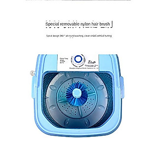 ZLXDP 6.5kg Portable Shoes Washing Machine Household Single Tube Washer and Dryer Machine for Shoes Bacteriostasis Shoes (Color : EU)