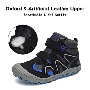 Mishansha Boys Hiking Boots Walking Running Girls Ankle Sneaker Trekking Lightweight Breathable Casual Kids Shoes Black little kid 1