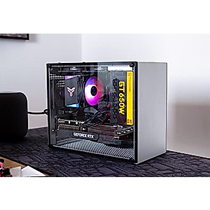 MATX PC Case in Mini-Size, Portable Gaming Computer Case, Aluminum Micro ATX Case for DIY Installation Silver