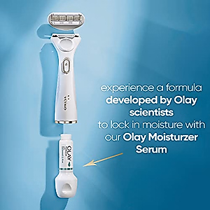 Gillette Venus Radiant Skin Seaweed & Aloe Olay razor moisturizer refills, 4ct, White