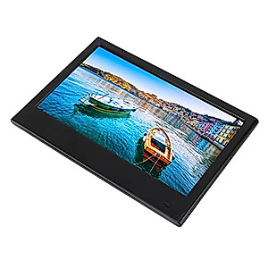 Fydun Gaming Monitor IPS, 7 Inch Portable Mini Ith Remote Control 100240V Color VGA AV DC USB HD Multimedia Interface Dual Speakers