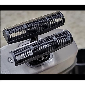 SUPREME TRIMMER Foil Shaver STF600 | Men's Electric Razor for Men (60 Min Runtime) Mens Head Shaver Barber use | Crunch Lite Black