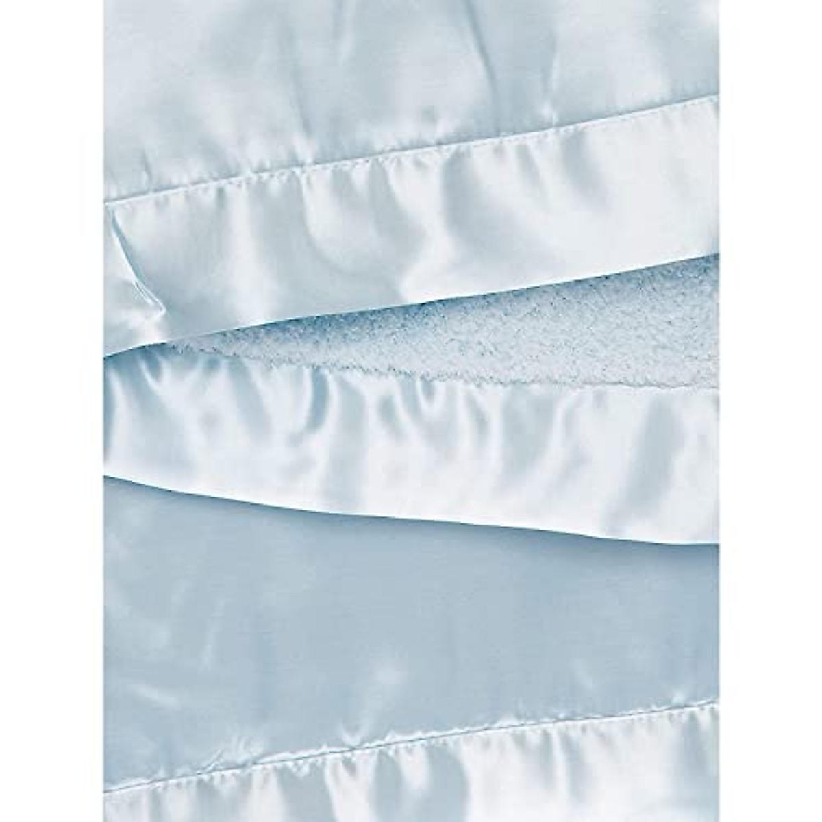 Little Giraffe Chenille Satin Baby Blanket 35" x 45", Blue