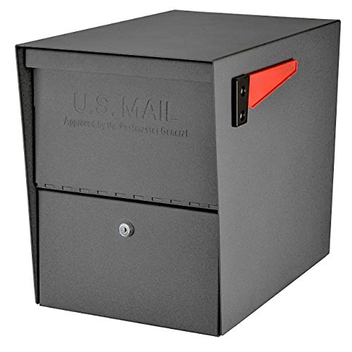 Mail Boss 7205 Package Master Curbside Locking Security Mailbox | Granite 21.5 x 12 x 16.5 inches