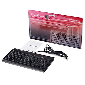 Super Mini Wired Keyboard, MCSaite Full Size 78 Keys Keypad Small Portable Fit with Professional or Industrial Use for Computer Laptop Mac Notebook