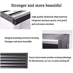 Hid Outdoor Air Conditioning Cover Privacy Fence, Anti-Theft Sturdy Aluminum Heavy Duty Ac Cover with Topper Cover, Freestanding Louvered Space Divider, Patio Furniture Covers Pool Pump Barrier Fenc