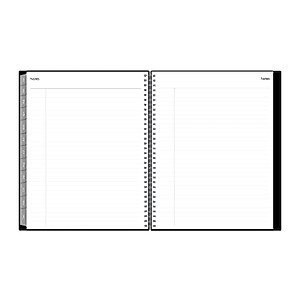 Blue Sky Enterprise Weekly/Monthly Planner, Enterprise Formatting, 11 x 8.5, Black Cover, 12-Month (Jan to Dec): 2023