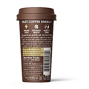 FORTO Coffee Shots - 225mg Caffeine, Chocolate Latte, High Caffeine Cold Brew Coffee, Bottled Fast Coffee Energy Boost, Pack of 12